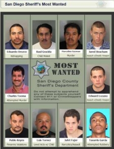 most wanted suspects | East County Magazine